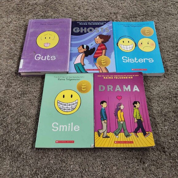 Other | Dramaghostsmilegutssisters Book Lot By Raina Telgemeier | Poshmark